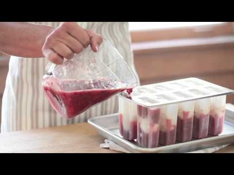 Swirly Cherry and Yogurt Ice Pops - YouTube