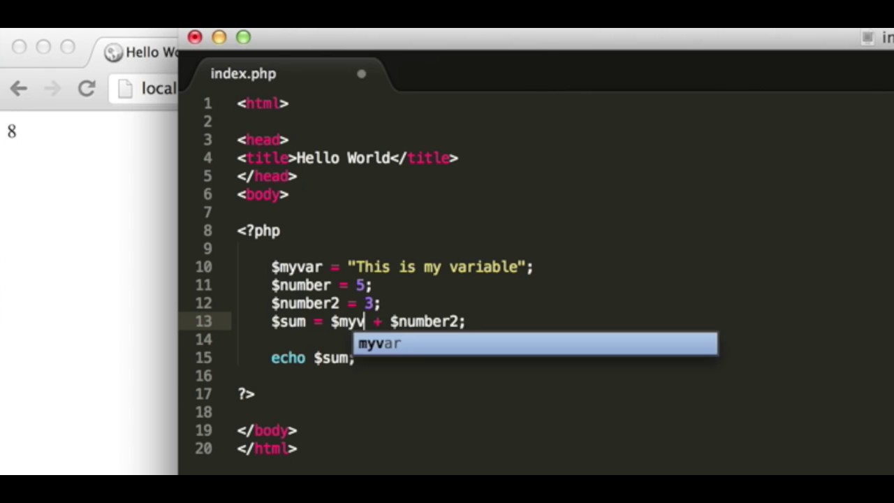 Learn Php Part 1 Php Youtube 2259