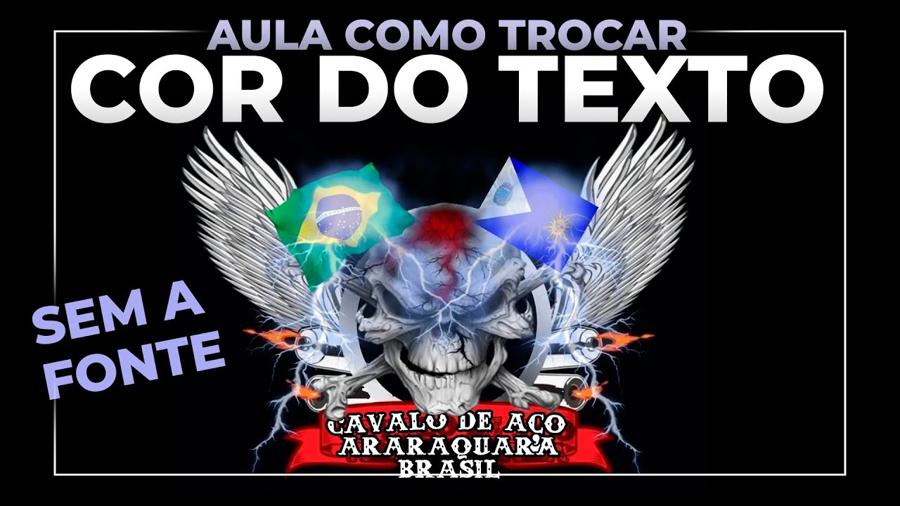Trocar cor do texto sem precisar da fonte letra - Aula Tutorial - André Hernandes - YouTube