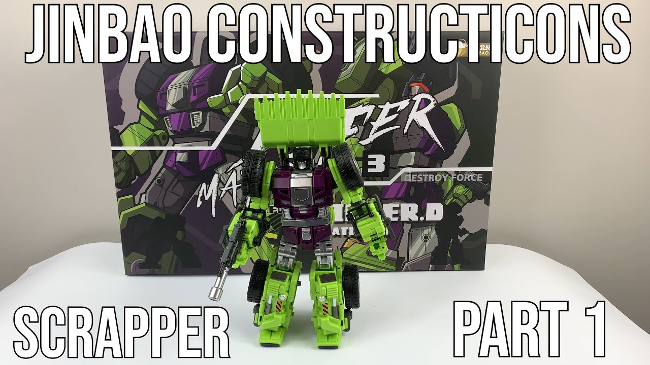 Jinbao Constructicons: Scrapper Part 1 - YouTube