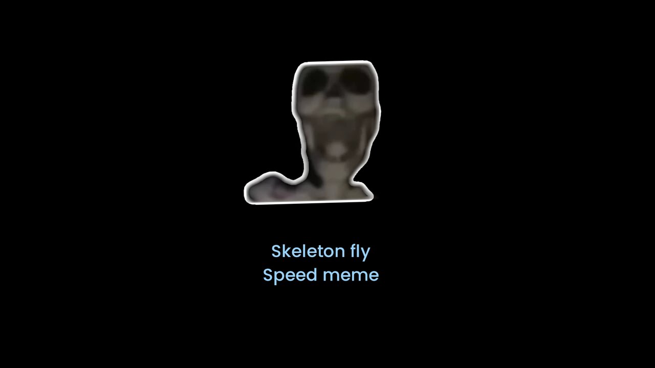 Skeleton fly (speed meme) - YouTube