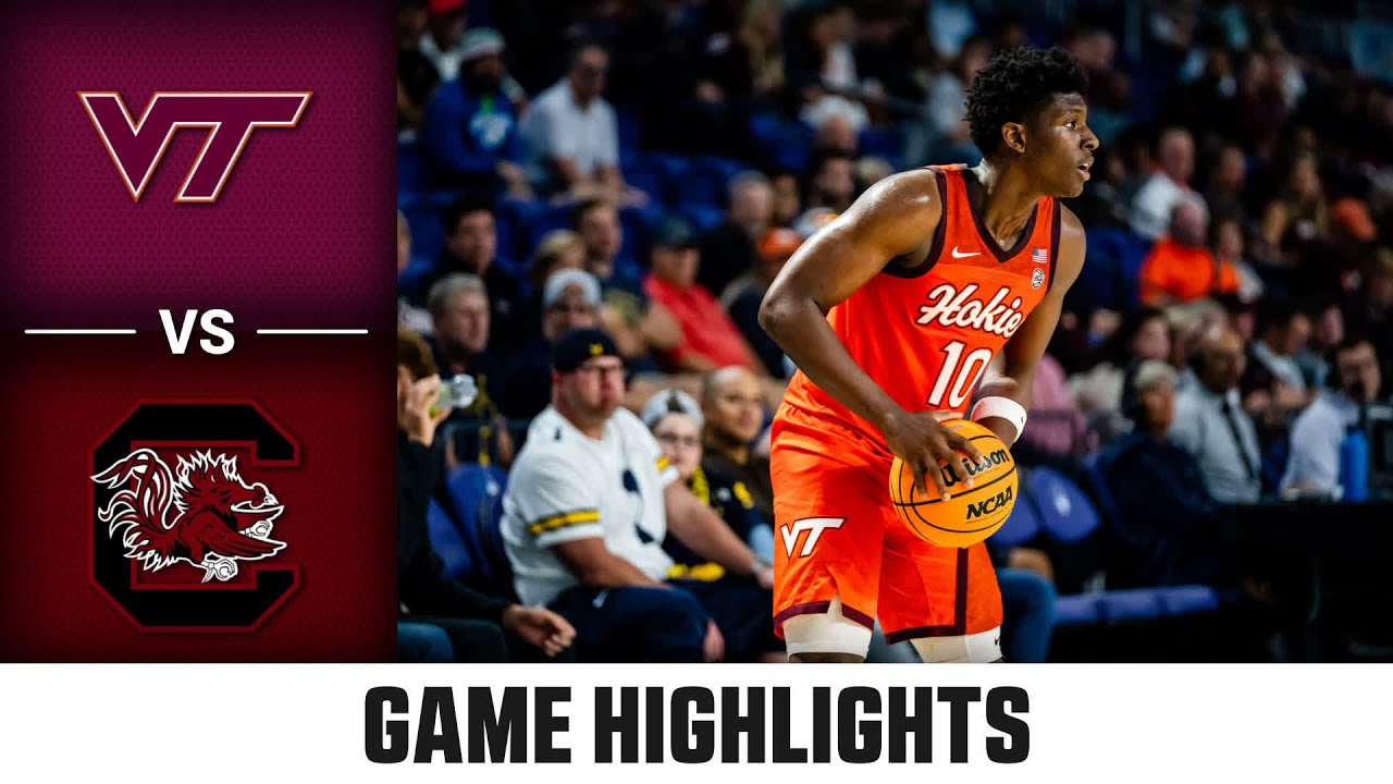 South Carolina vs. Virginia Tech Game Highlights | 2024-25 ACC Men's ...