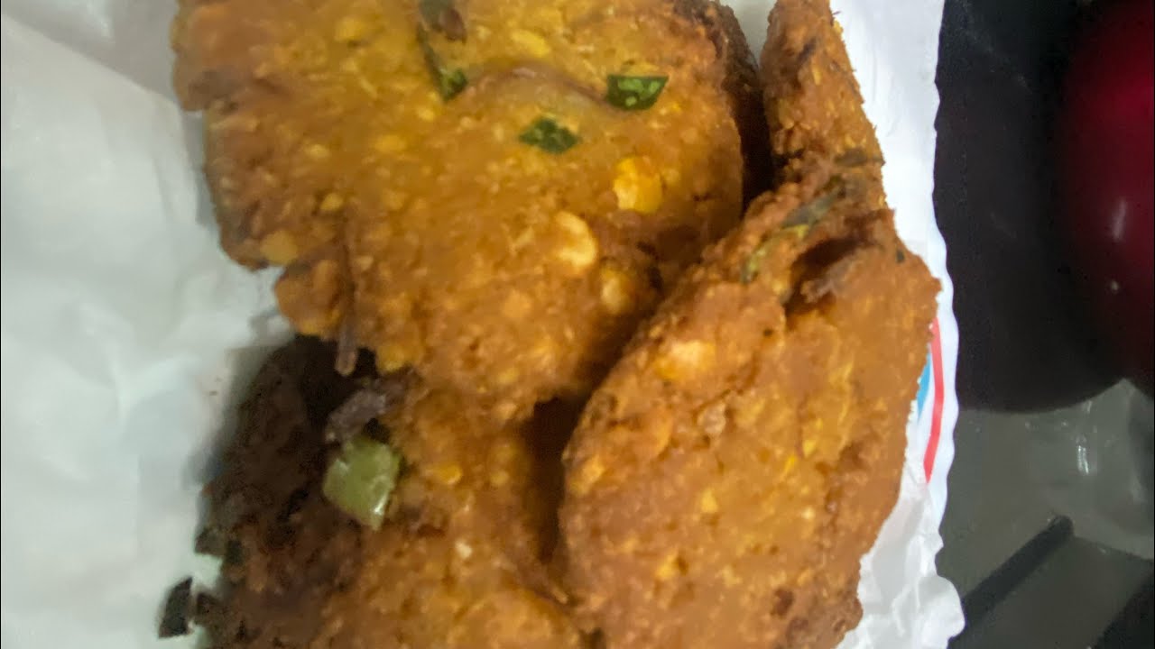 Masala Chana Daal Vada / Chatambade Recipe/ Crispy And Crunchy Vada By ...