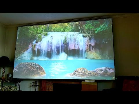 AKIA Screens 125 inch Home Theater Projector Screen Edge Free Build ...
