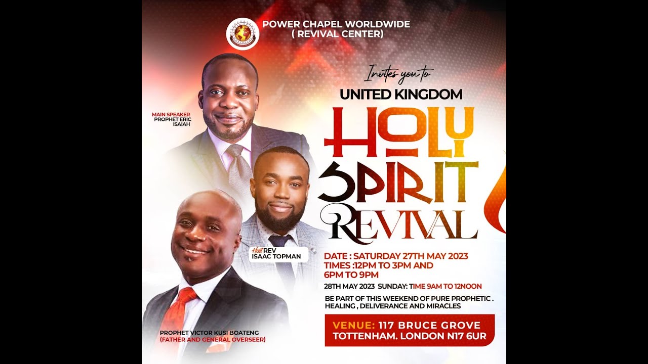 HOLY SPIRIT REVIVAL LONDON 27&28 MAY 2023 - YouTube