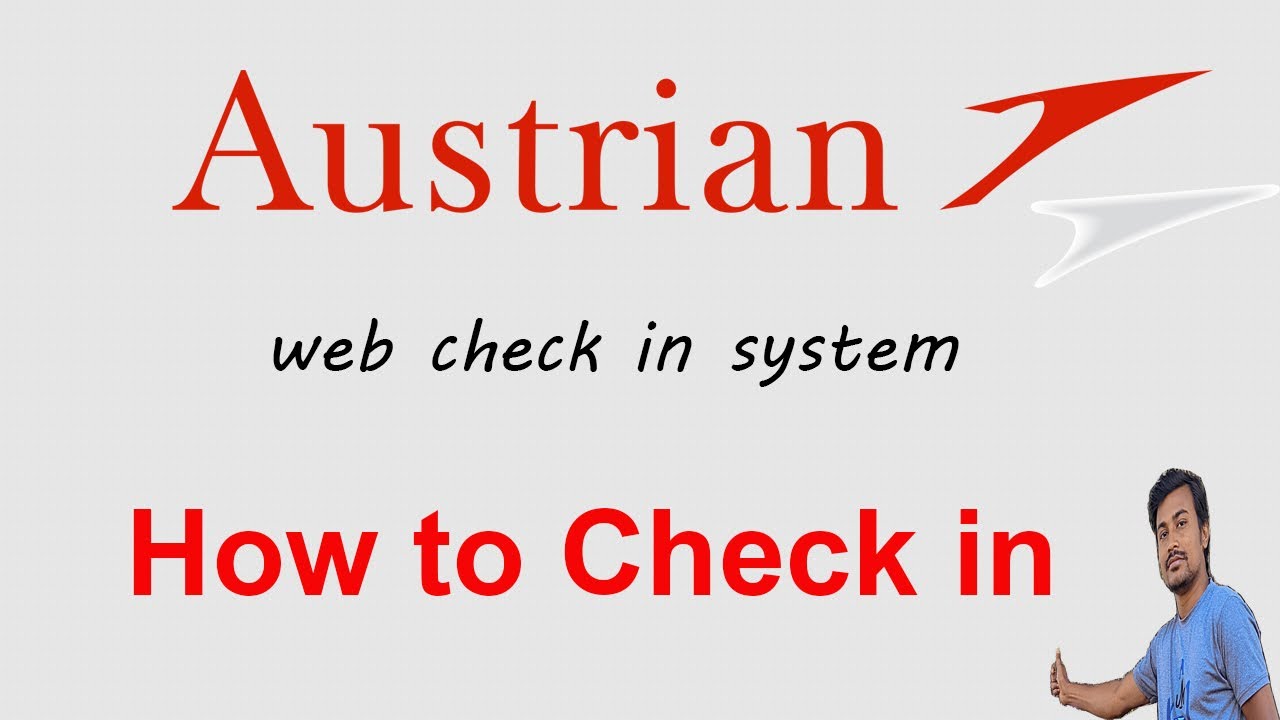 Austrian airlines check in system || how to check online austrian ...