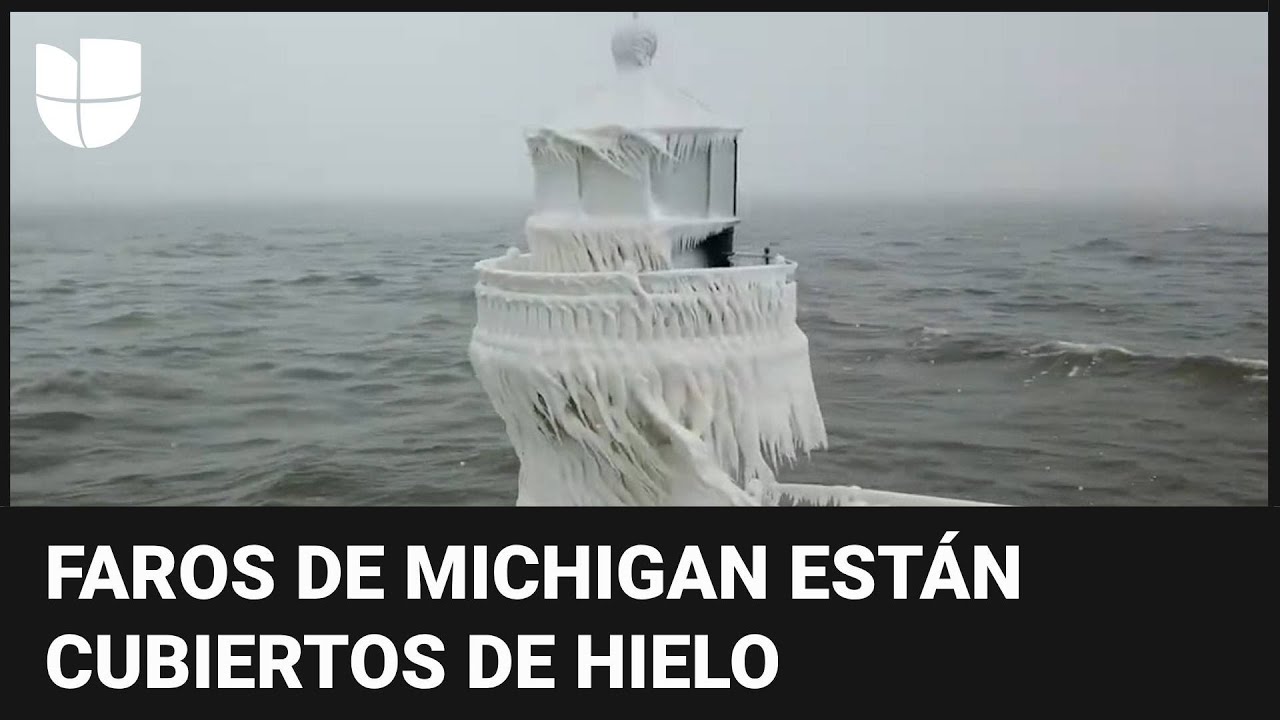 En video: así se ven los faros del lago Michigan completamente ...