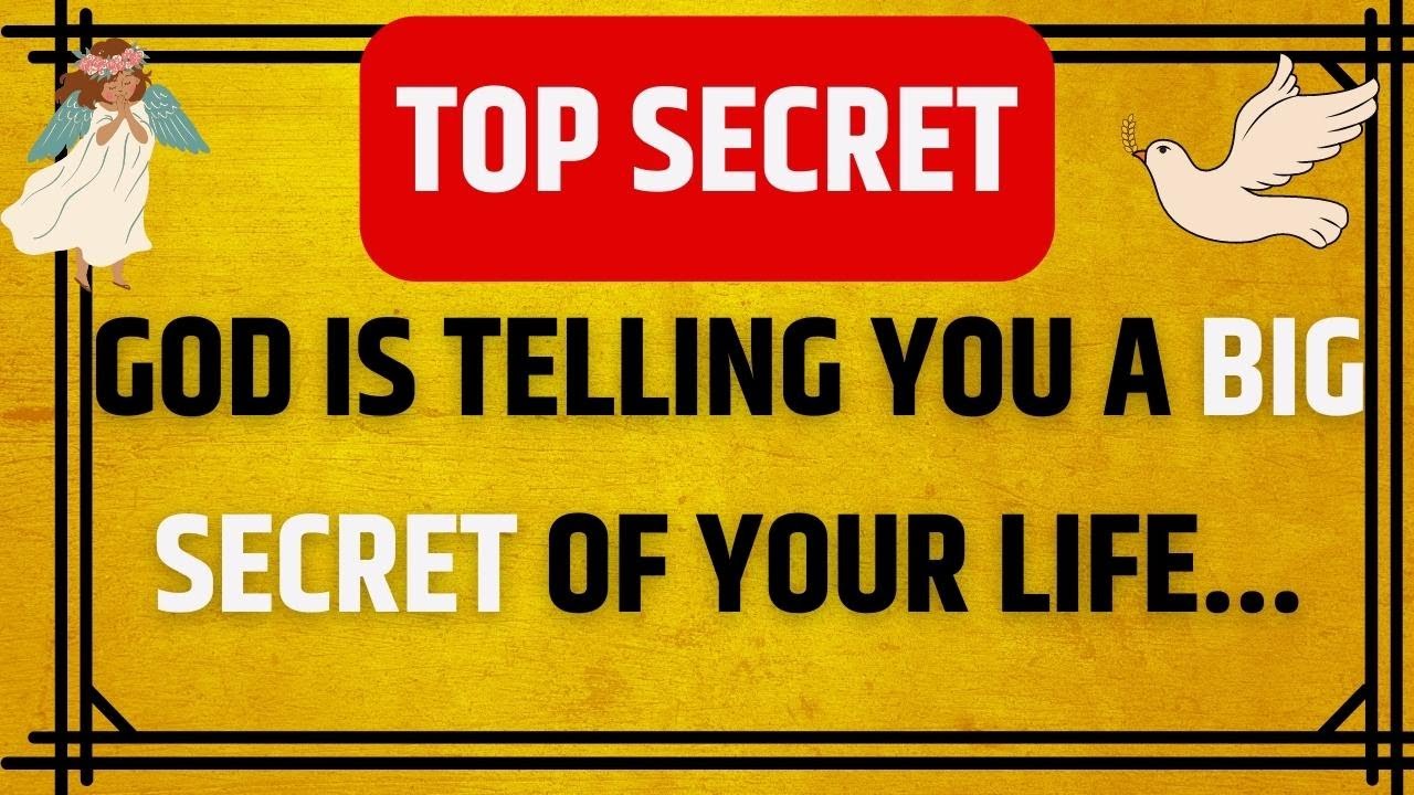 God message: TOP SECRET! GOD IS TELLING... Angels Message ️God Miracles ...