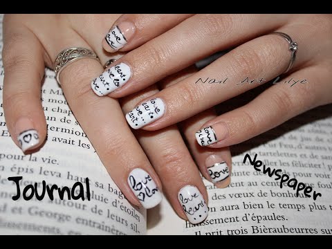 Nail Art Journal - Newspaper - YouTube