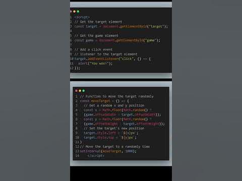 Build Catch the Ball Game in JavaScript #shorts - YouTube
