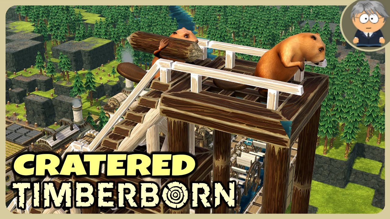 Tower of Power - Cratered Custom Map - Timberborn Gameplay - YouTube