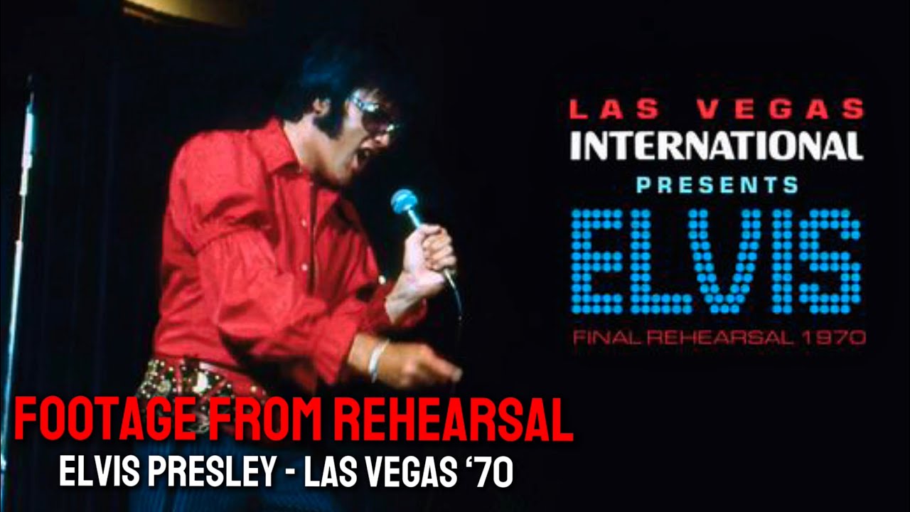 Elvis Presley Rehearsal in Las Vegas - Elvis on Stage at International ...