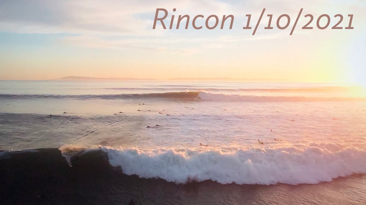 Rincon Point California - RAW SURFING FIRING OVERHEAD WAVES AT RINCON DURING GOLDEN HOUR 1/10 ...
