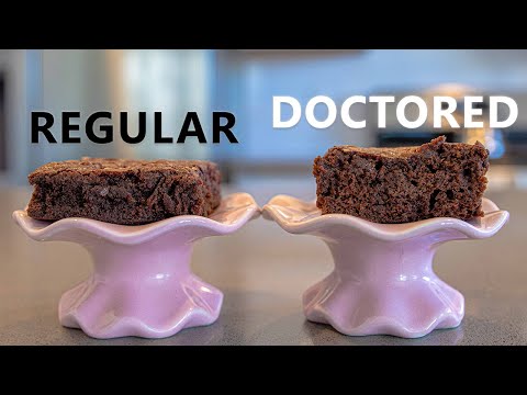 Doctored Brownie Mix | How to Improve Boxed Brownies