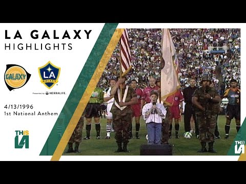 The first ever LA Galaxy National Anthem | #GalaxyThrowback