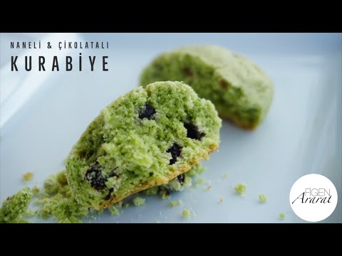 Gıda boyası, yapay aroma yok ! Taze naneden “Naneli & çikolatalı kurabiye”/ Figen Ararat