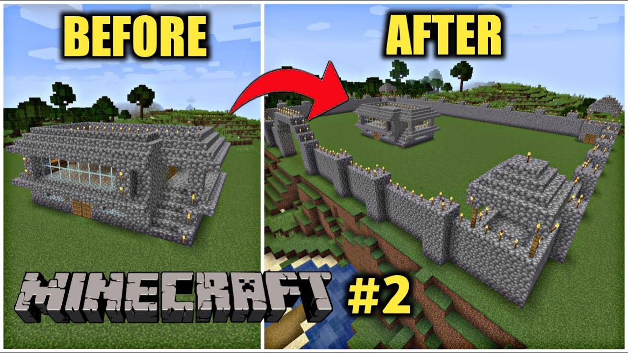 FORTIFICATION OF MY MODERN HOUSE AND SOME MINING IN MINECRAFT || LAMPA ...