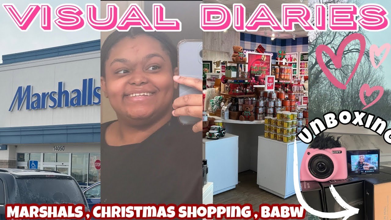 Visual Diaries 001 💜 : Christmas shopping , unboxing , and dinner - YouTube