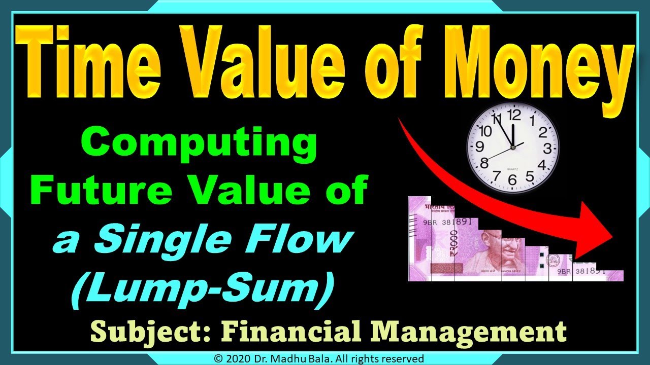 Computing Future Value of a Single Flow (Lump-Sum) | Time Value of ...