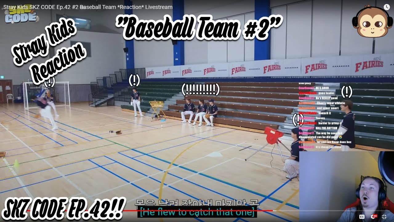 Stray Kids SKZ CODE Ep.42 #2 Baseball Team *Reaction* Livestream - YouTube