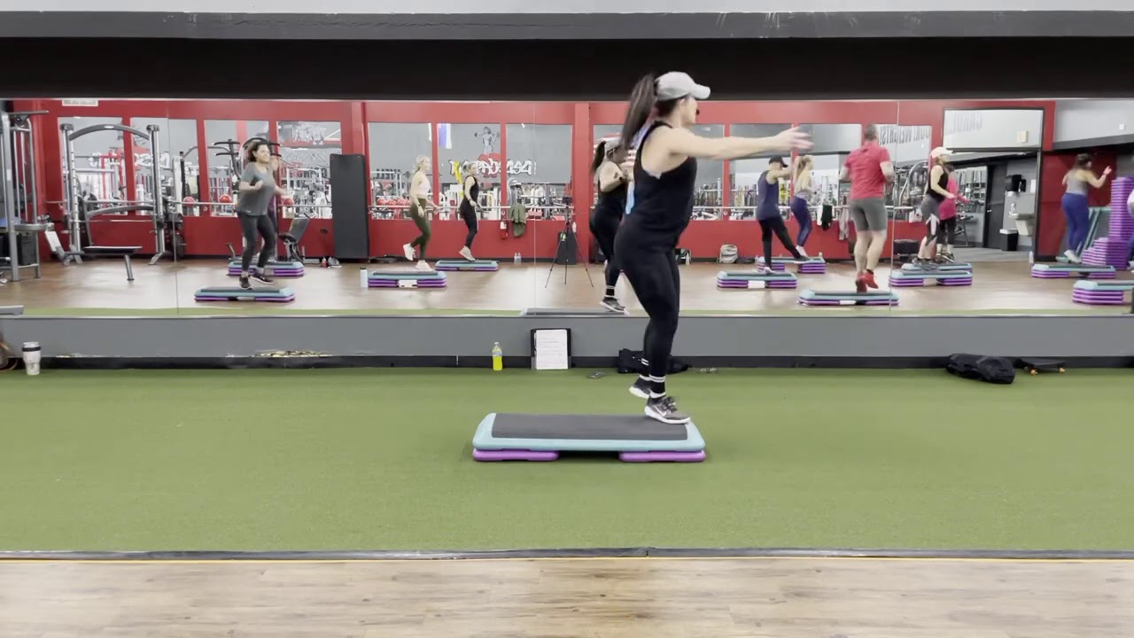 Cardio Step Workout 27. Old School Step Aerobics Full Length - YouTube