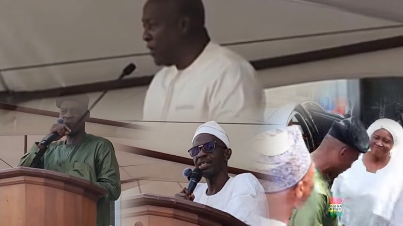 JOHN MAHAMA,JANE NANA, CHIEF IMAM STOLED GRAND ARRIVING AT THE NATIONAL ...