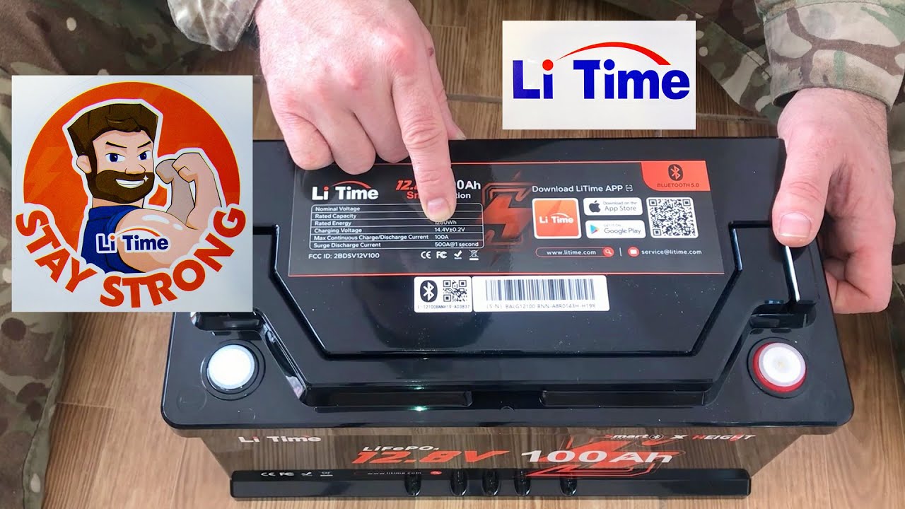 LiPO4 АКБ "Li Time" 12В. 100А. 1280Wh.Тестдрайв, внутрішній світ, огляд ...