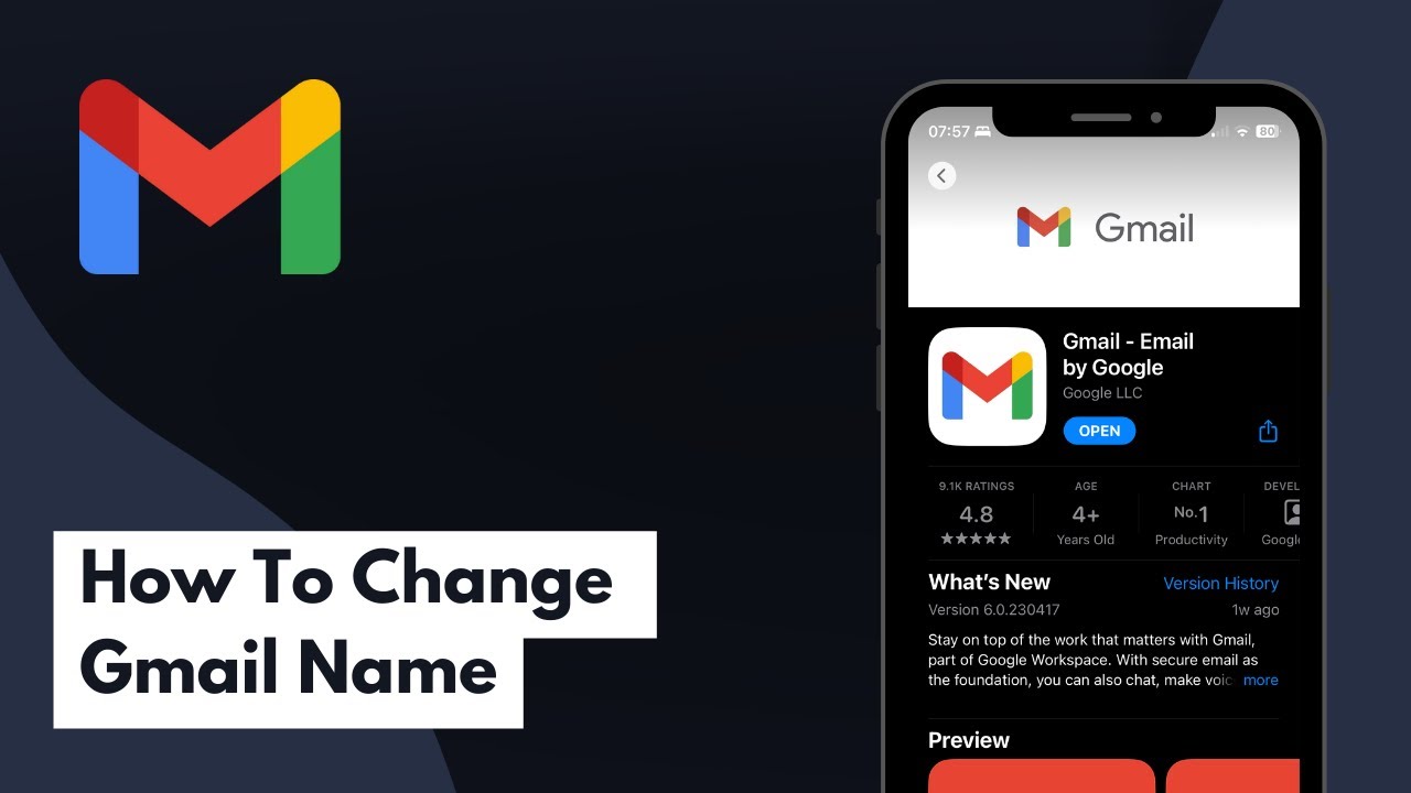 How To Change Gmail Name (Full Guide) - YouTube