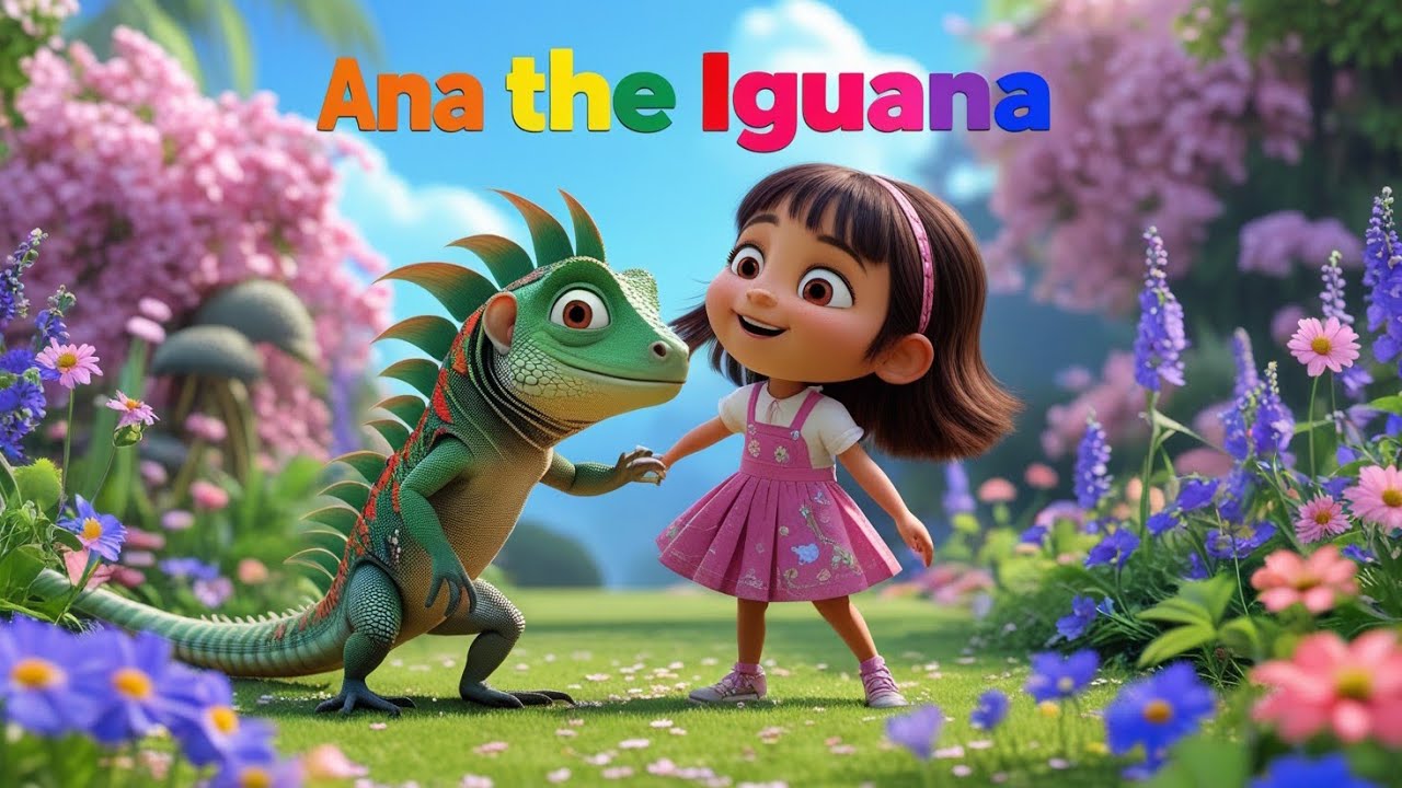 "🦎 Ana the Iguana: Fun and Educational Kids' Songs 🎶 Tropical ...