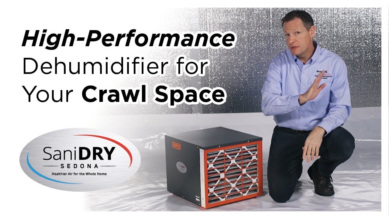 Crawl Space Dehumidifier with Built-in pump - YouTube