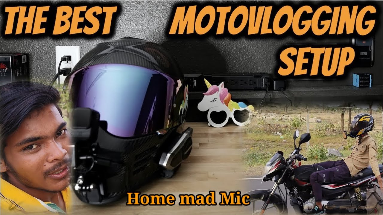 moto bloging setup | motovlog mic setup | motobloging camera setup ...