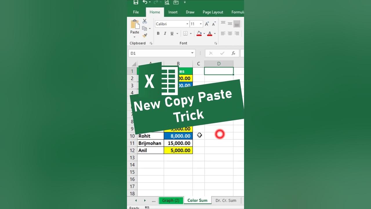 ️📋 New Copy-Paste Trick in Excel! ⚡🚀 - YouTube