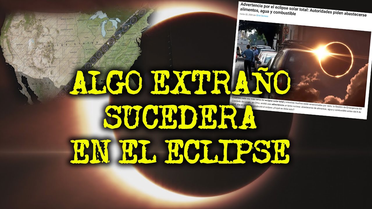 ALGO EXTRAÑO SUCEDERA DURANTE EL ECLIPSE - YouTube