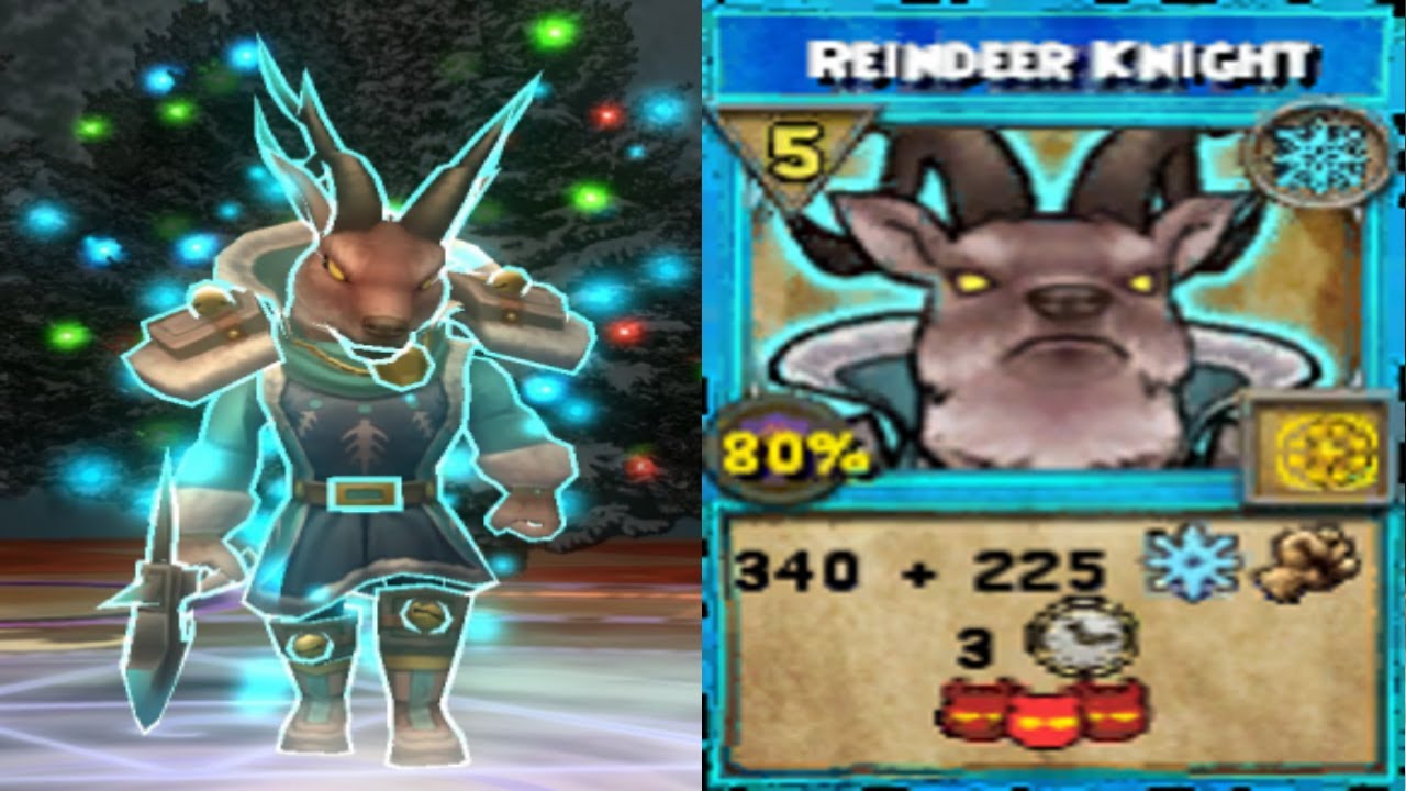 WIZARD101: TIER 3 REINDEER KNIGHT ANIMATION 🦌 - YouTube