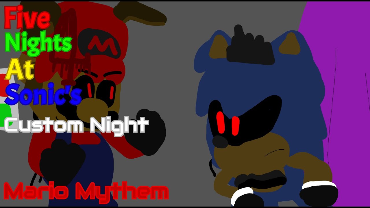 Five Nights at Sonic's 4 Custom Night Challenge Mario Mythem - YouTube