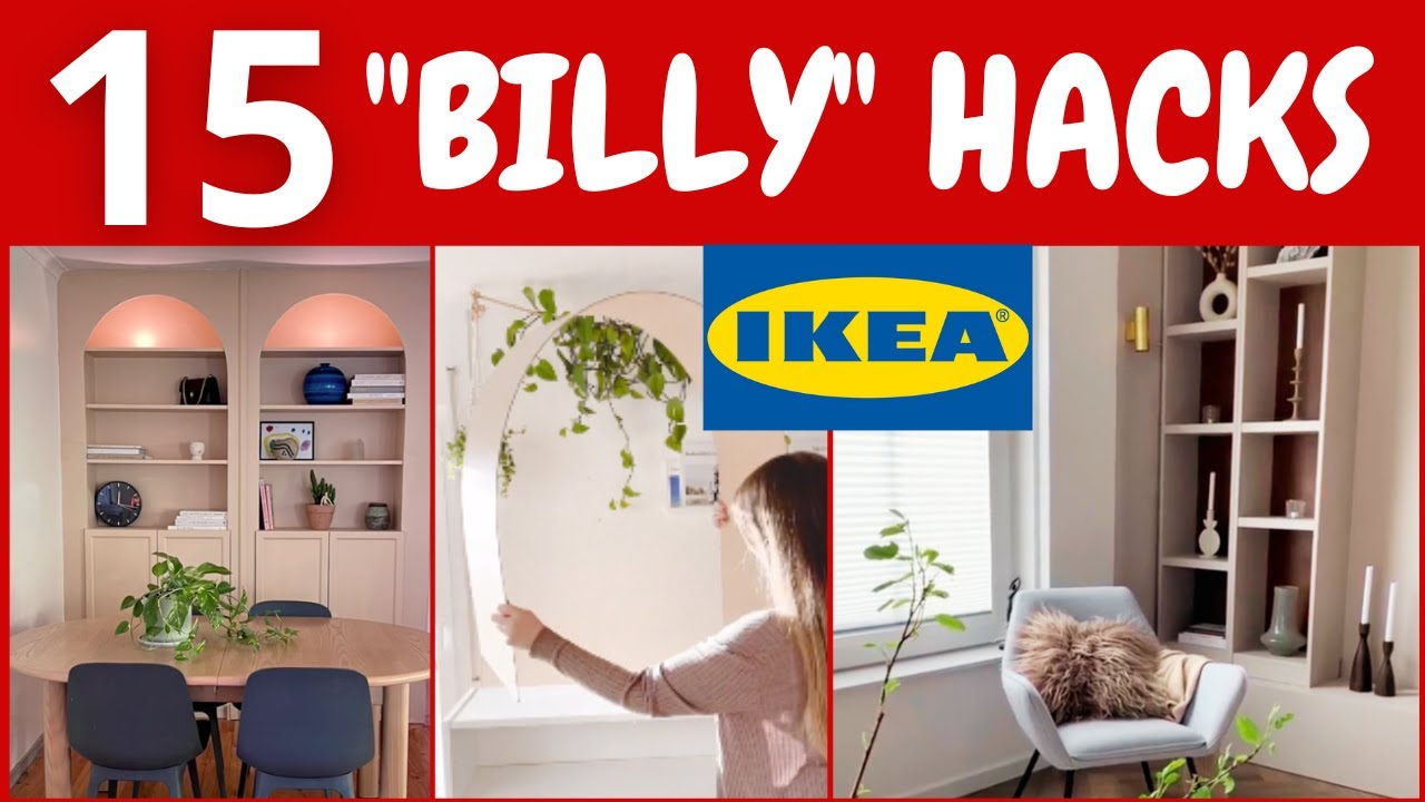 IKEA 15 BILLY HACKS|DIY GENIALES FACILES Y ECONOMICOS 😉LAS MEJORES 2023 ...