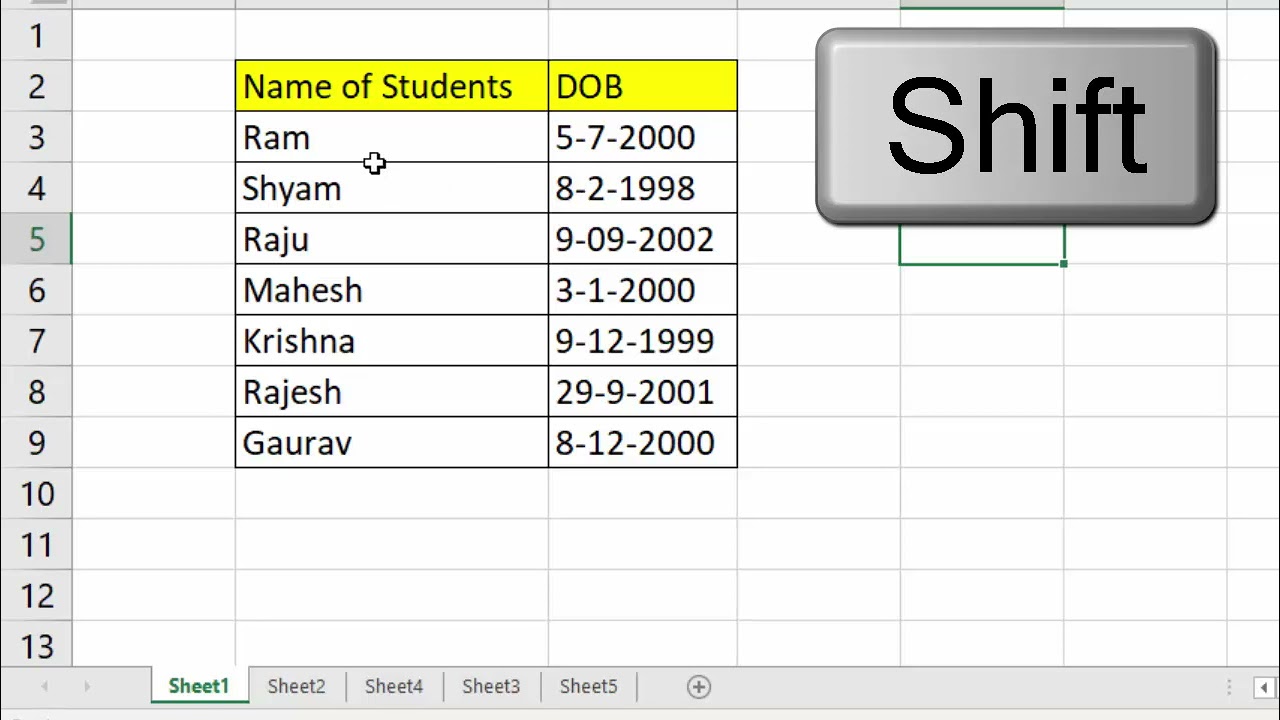 Short Cut Way To Select Data From Different Sheets In Microsoft Short Cut Way To Select Data From Different Sheets In Microsoft