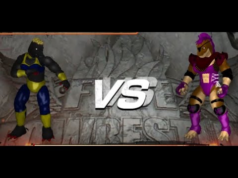 Inazuma vs Deshi the Cyclops - Wrestling - Fire Pro Wrestling World ...