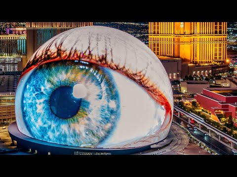 Sphere in Las Vegas View From The 7th Floor Self Parking Garage at ...