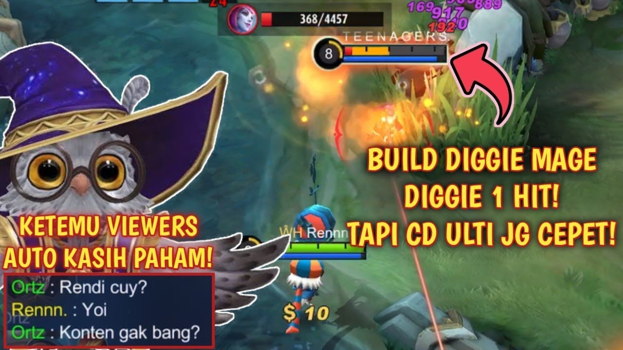 DIGGIE MAGE 1 HIT DMGNYA BUAT MUSUH KENA MENTAL! BUILD DIGGIE TERSAKIT ...