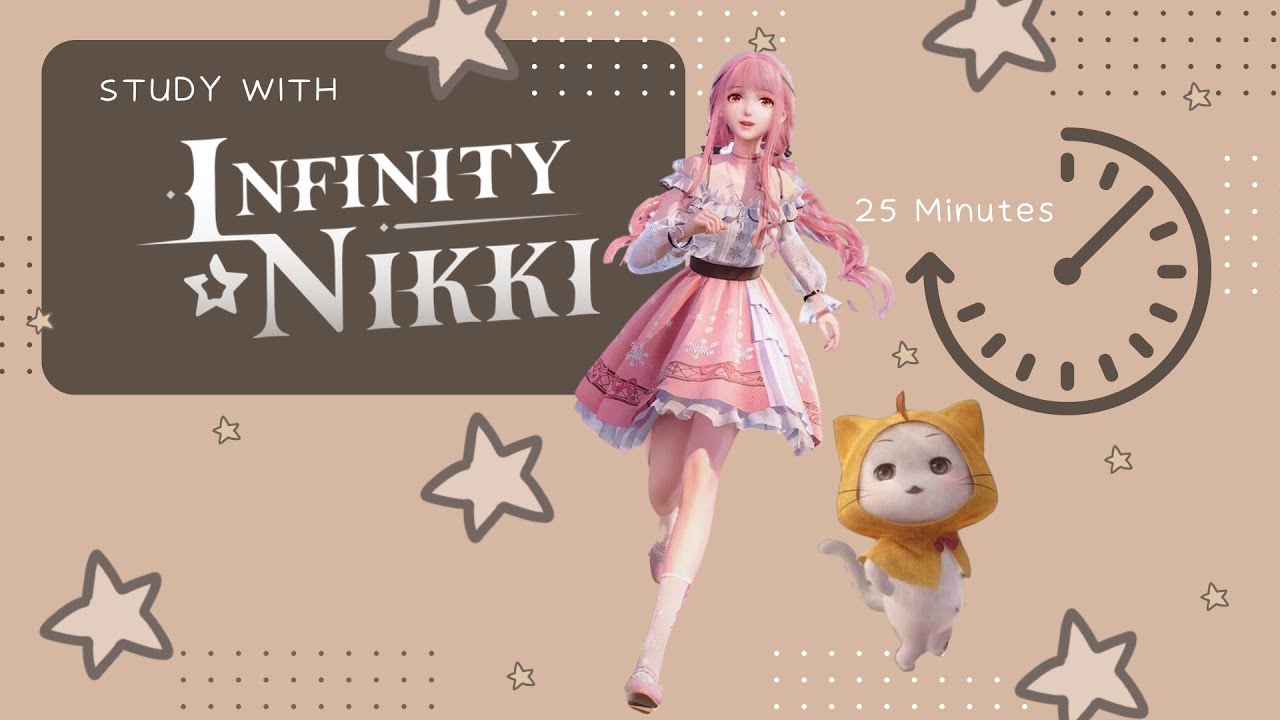 Study with Infinity Nikki - 25 minute timer with music/gameplay - YouTube