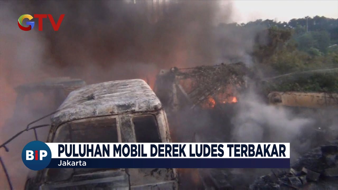 20 Mobil Derek Dishub DKI Terbakar di Rawa Buaya - BIP 21/12 - YouTube
