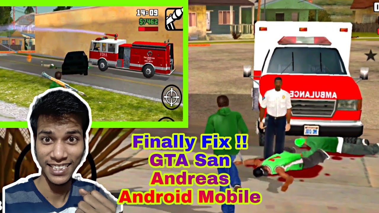 Finally 🔥 Fire truck and Ambulance spawn in GTA San Andreas Android ...