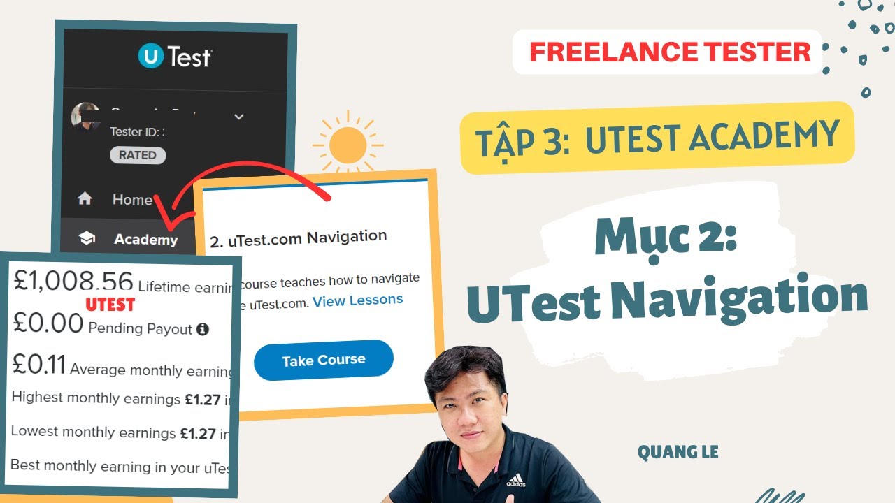 Tập 3 Utest Academy, Bài 2: Cách sử dụng trang UTest hiệu quả (Utest ...