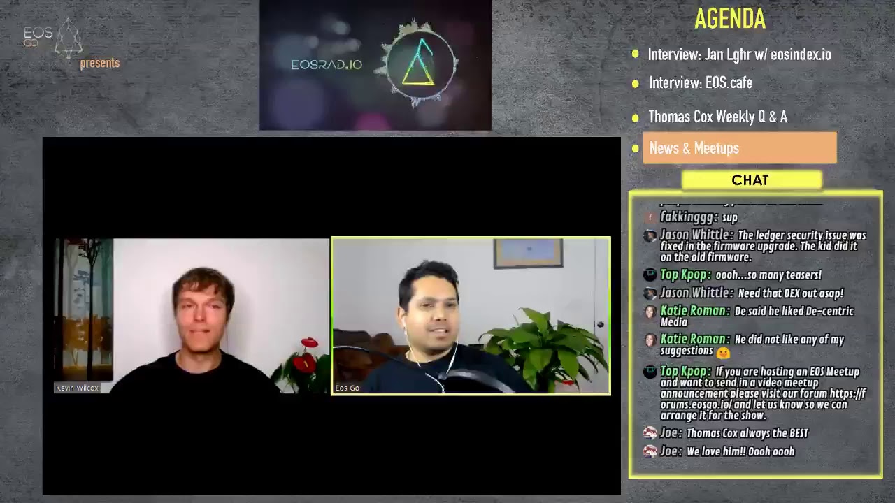 EOSRad.io Full Episode 5 - Jan L. of EOSIndex, the EOS.Cafe team, and Thomas Cox Q&A live - YouTube