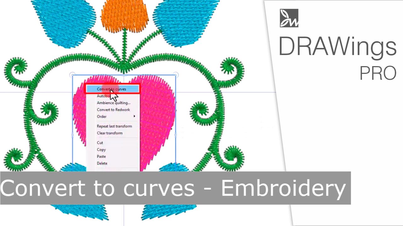 Using Convert to Curves for Importing and Editing Embroidery files (e.g ...