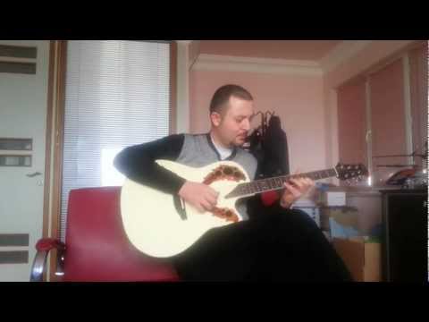 Playing Cuba riffs on my Ovation Elite Acoustic guitar
