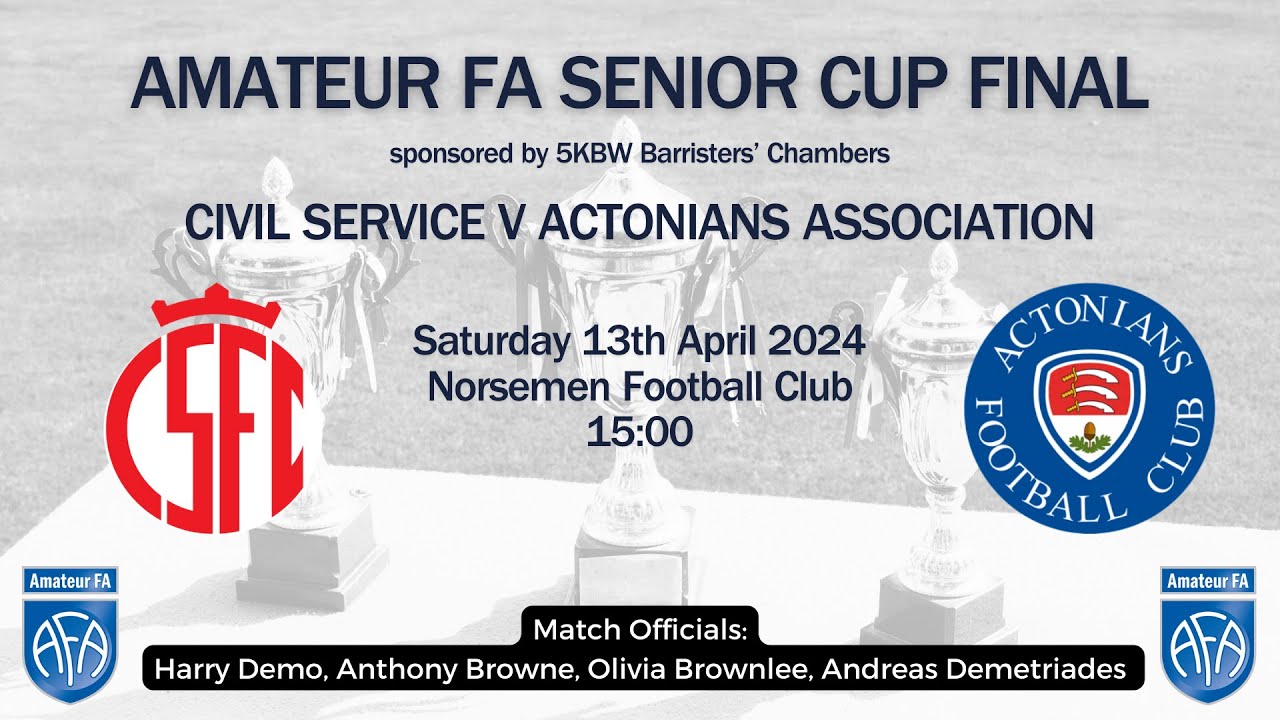 LIVE Amateur FA Senior Cup Final - 2023/24 Season - YouTube