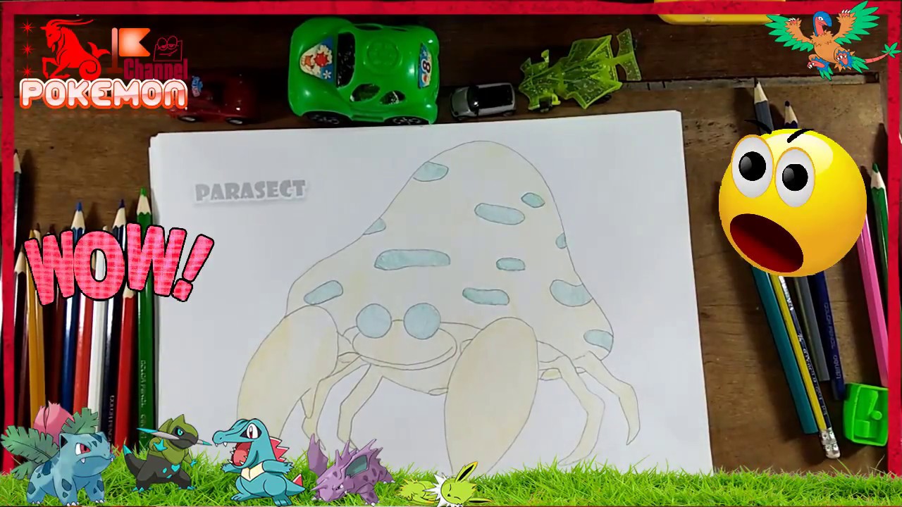 How to Draw Parasect from Pokemon step by step learn drawing by this ...