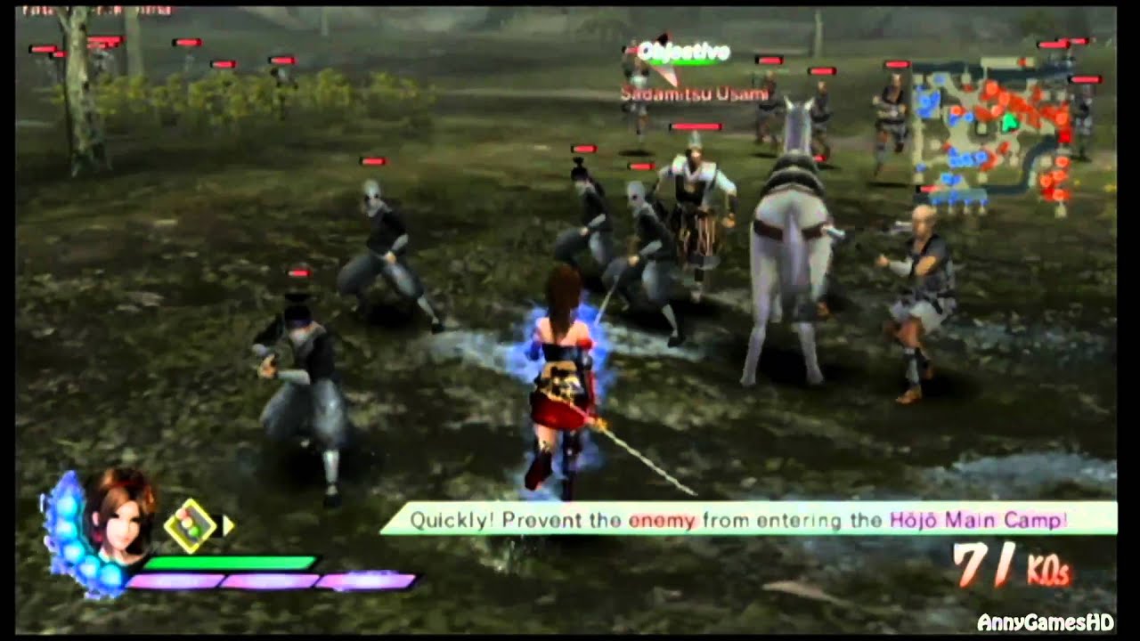 Samurai Warriors 3 - Kai Hime Story 1 - Battle of Tonegawa [JPN voice ...